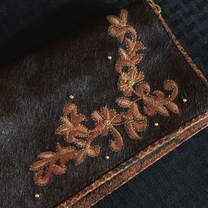 Cache | Bags | Cache Cowhide Clutchpurse | Poshmark